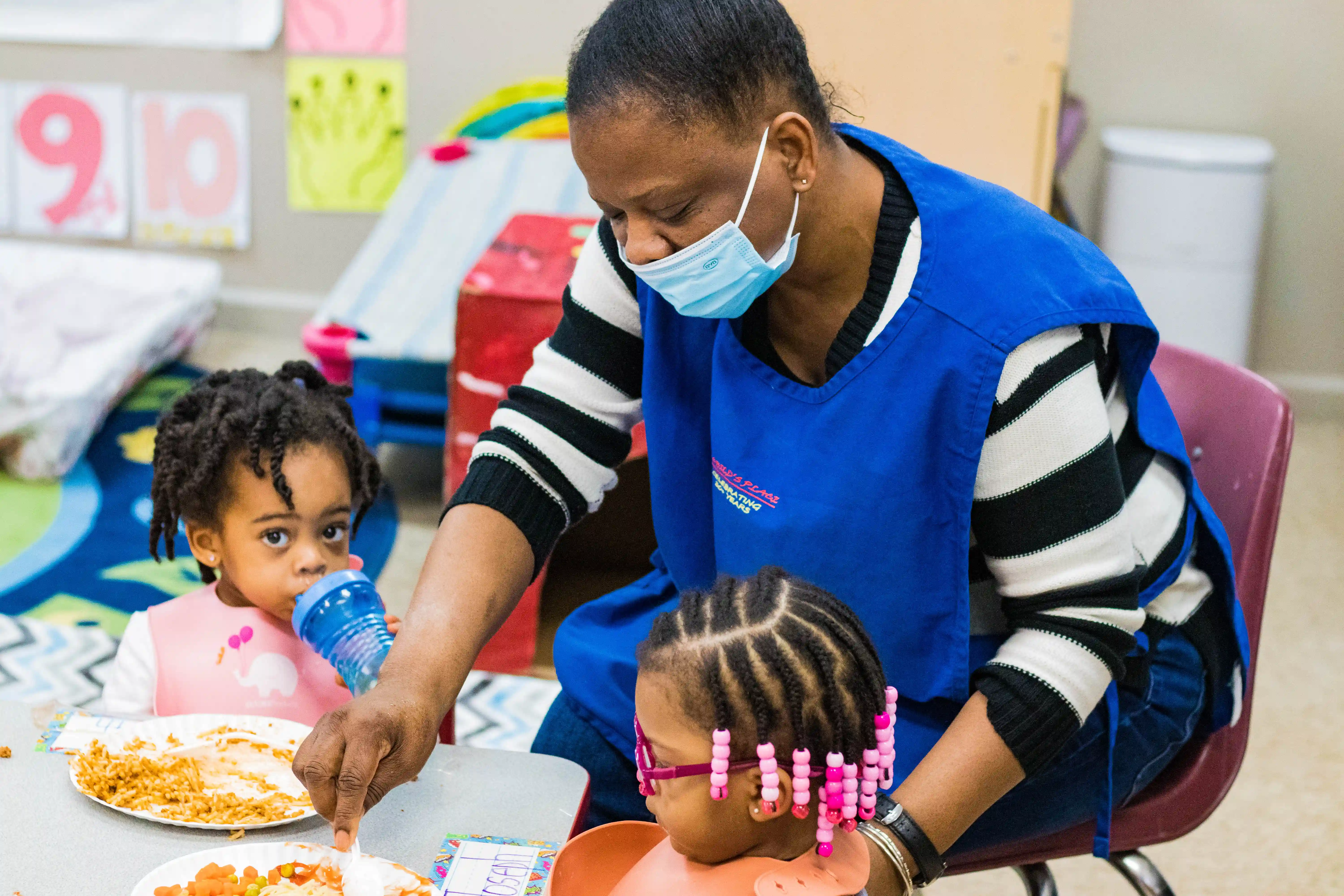 Kids playing and learning